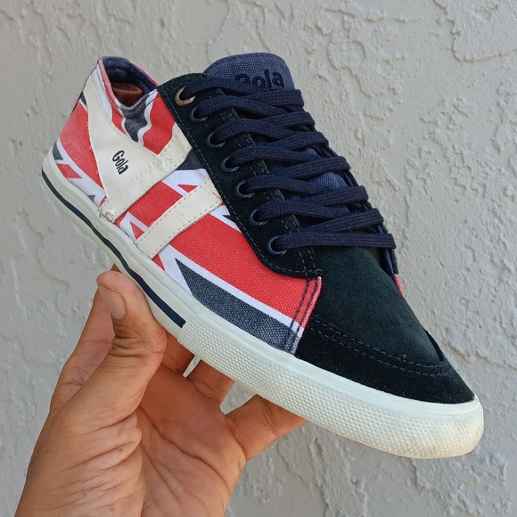 Gola | Shoes | Gola White Red Quota Union Jack Low Cut Sneaker | Poshmark